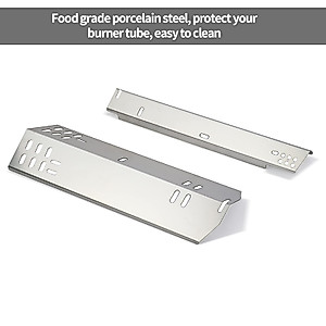 Zemibi Grill Heat Plate Replacement for Dyna-Glo DGH450CRP, Heat Shield Replacement Part for Dyna-Glo 4 Burner Gas Grill, Stainless Steel Heat Tent, 4 Pack