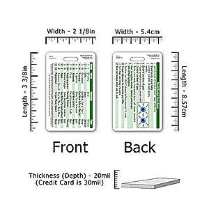 Cranial Nerve Exam Vertical Badge Card (1 Card)