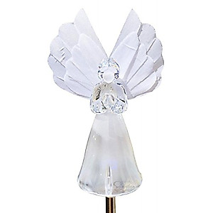Unido Box Angel with Fiber Optic Wings Solar Garden Stake Light LED Color-Changing, Set of 2