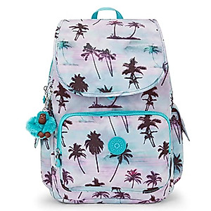 Kipling Women's City Pack Small Backpack, Lightweight Versatile Daypack, Shadow Palm PRT, 12''L x 14.5''H x 7.8''D