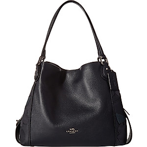 Coach Patchwork Tea Rose Edie 31 Shoulder Bag Sv/Navy One Size