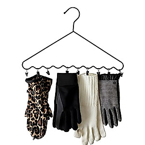 Dr. Organizer, Cap, Hat, Glove, Scarf, and Accessory Closet Organizer Hanger, Black Steel, USA Patented – 1 Pack