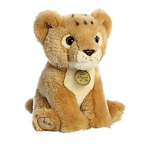 Aurora® Adorable Miyoni® Tots Lion Cub Stuffed Animal - Lifelike Detail - Cherished Companionship - Brown 8.5 Inches