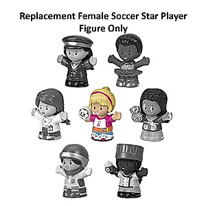 Replacement Part for Fisher-Price Little People Playset - Replacement Female Soccer Star Player Figure ~ Inspired by Barbie You Can Be Anything