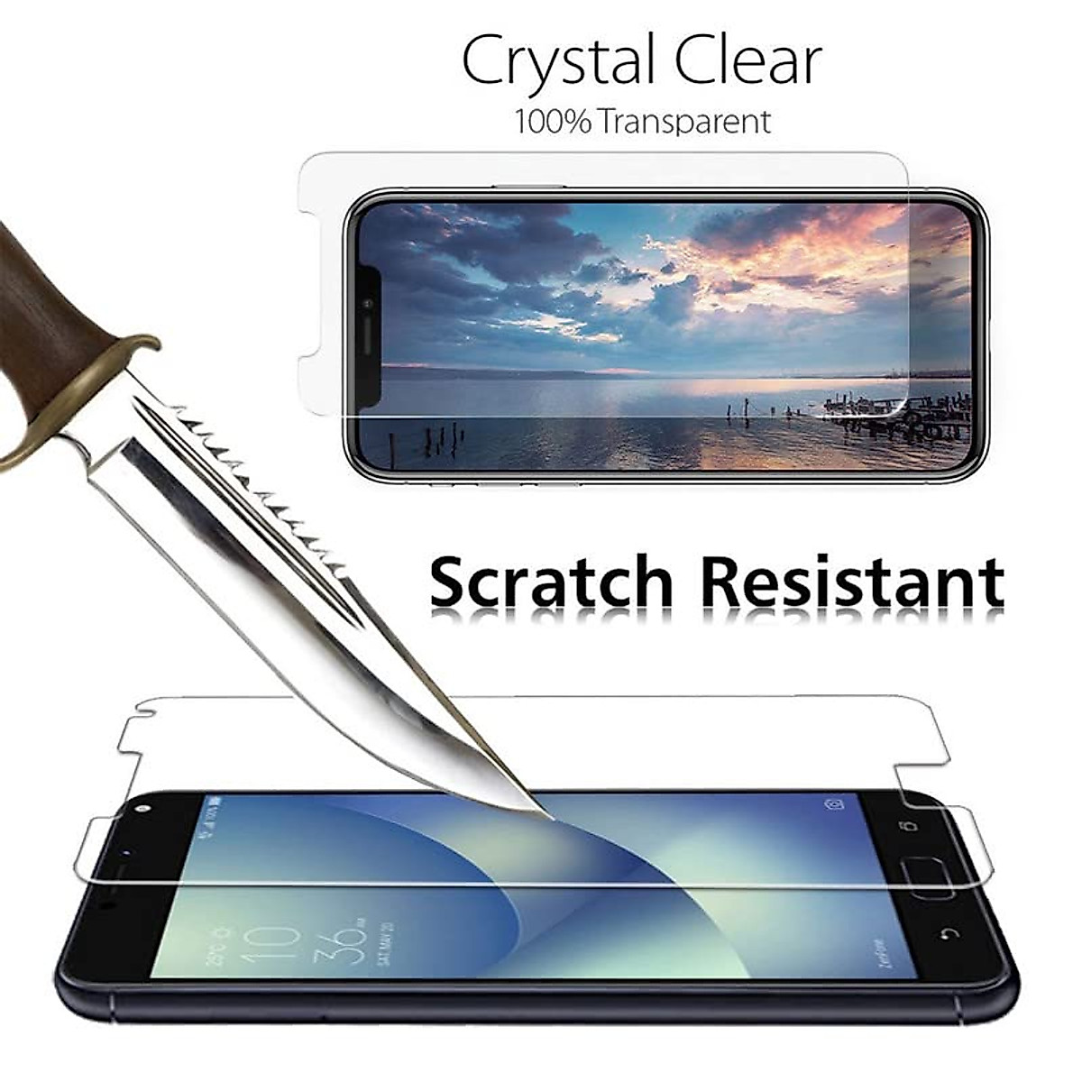 HGJTF Phone Case for Motorola ThinkPhone (6.6") with 1 X Tempered Glass Screen Protector, Slim Clear Shockproof X Anti-Scratch Soft TPU Gel Cover for Motorola ThinkPhone - Marble