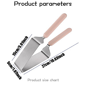 YIRUIDD Cake Divider Stainless Steel Triangular Cake Cutting Cake Divider for Cakes Pie Desserts Bread and Pizza