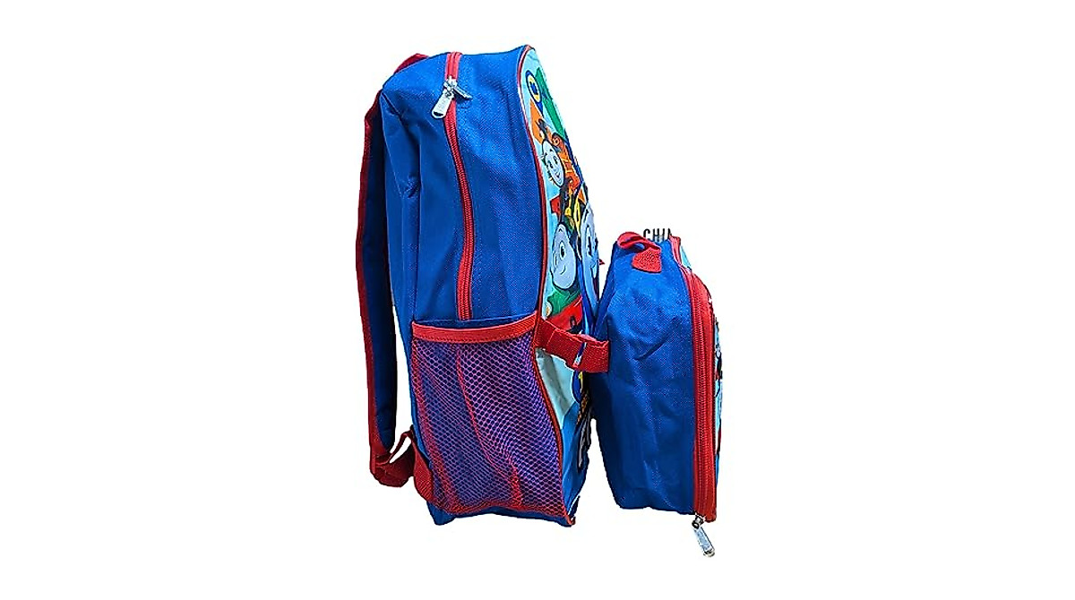 Ruz Thomas Train 16 Inch Backpack & Lunch Box
