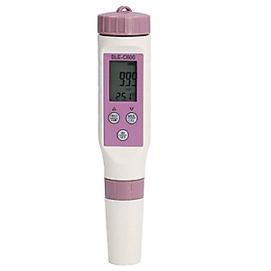 7 in 1 Bluetooth Water Quality Tester Automatically Save Data PH EC ORP Waterproof Salinity Meter for Water Fish Drinking Water, Sewage Treatment