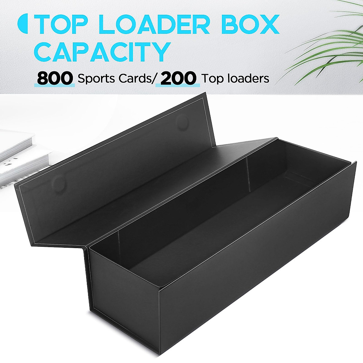 Trading Card Storage Box, Top loader Storage Box, Trading Card Holder Top Load Hobby Box for 800 Count Cards - 2 PACKS