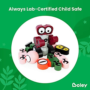 Boley Magnetic Robot Set - 35 Piece STEM Educational Magnet Building Toys for Kids - Creative Robot Construction Kit with Strong Magnets and Storage Box for Boys and Girls Ages 3 and Up