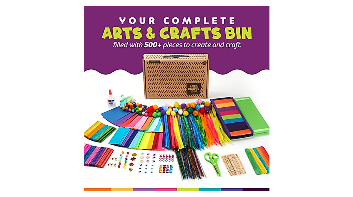 Dan&Darci Kids Arts & Crafts Supplies Kit - Create & Play