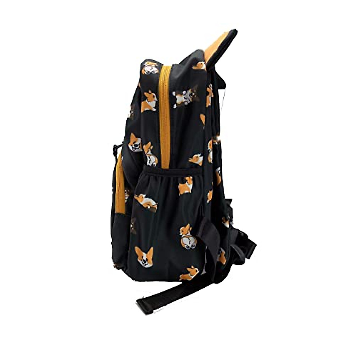 Baystory 12 Inch Corgi Kids School Cute Mini Backpack Durable Waterproof Multipurpose Backpack Ergonomic And Comfort for Kids (black) (KIDS-BP-01)