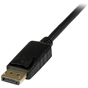 StarTech.com 6ft (1.8m) DisplayPort to DVI Cable - 1080p Video - Active DisplayPort to DVI Adapter Cable - DisplayPort to DVI-D Cable Single Link - DP 1.2 to DVI Monitor Cable Converter (DP2DVIMM6BS), Black