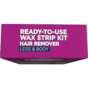 Veet Leg and Body Wax Strip Kit, 40 Wax Strips and 4 Wipes each (Value Pack of 12)