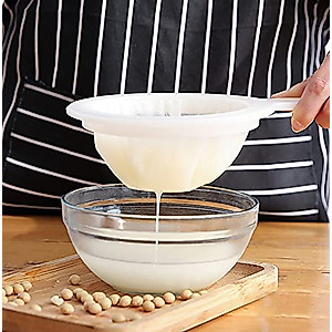 Haosens 6 Pack - 200 Mesh Fine Strainer & Nut Milk Bags, Reusable Food Grade BPA-Free Ultra Strong Nylon Nutmilk, Juices, Cold Brew, Tea Coffee, Juice Soy, 9.4x2.6 inch