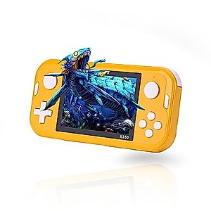 Portable Game Console Retro Handheld Game Console 700+ Classic Game 10 Classic Emulator HD IPS Screen Support Player Function Best Childhood Memories-Yellow