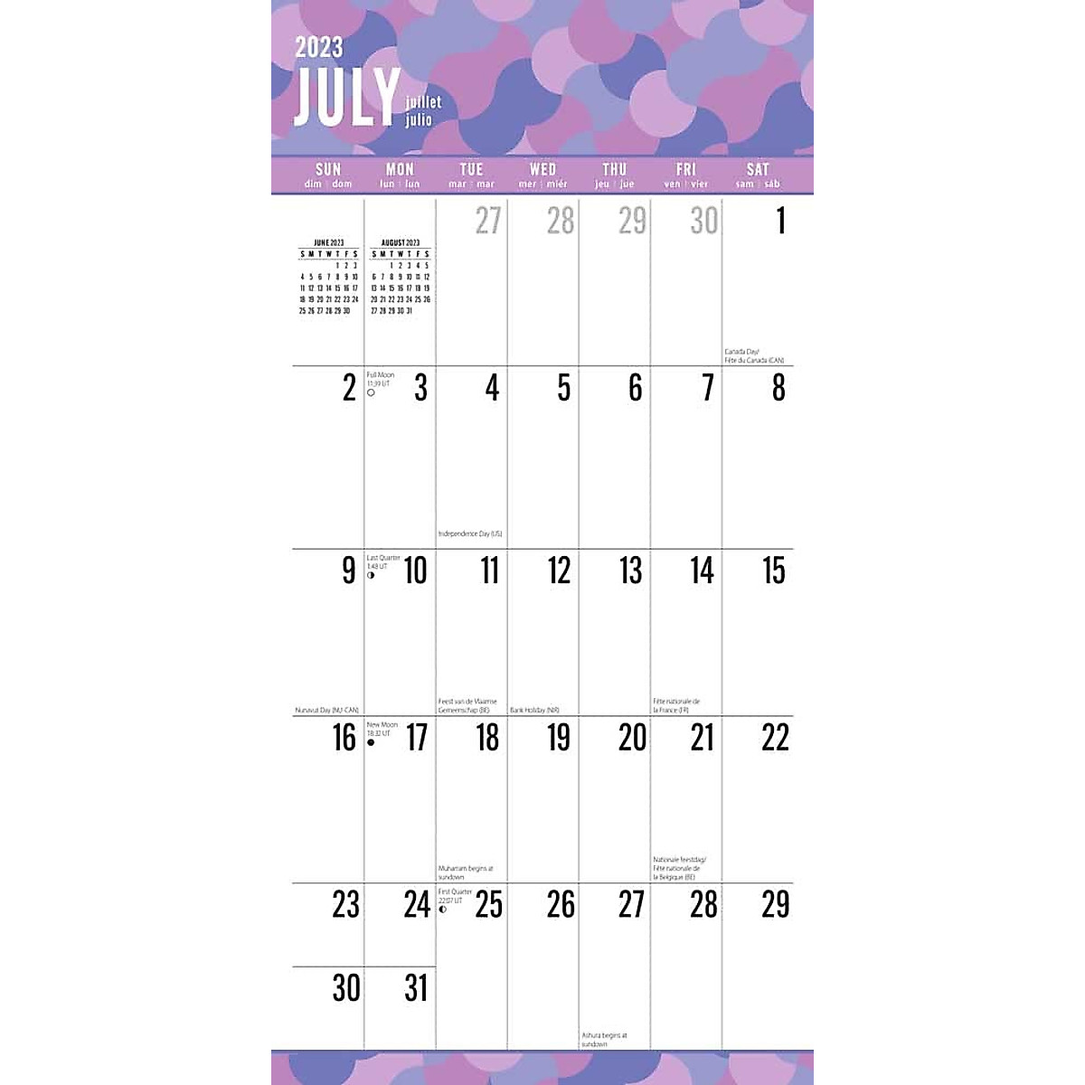 Large Print | 2024 12 x 24 Inch 18 Months Monthly Square Wall Calendar | July 2023 - December 2024 | Matte Paper | Plato | Easy to See Large Font