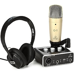 Behringer U-Phoria Studio Recording/Podcasting Bundle