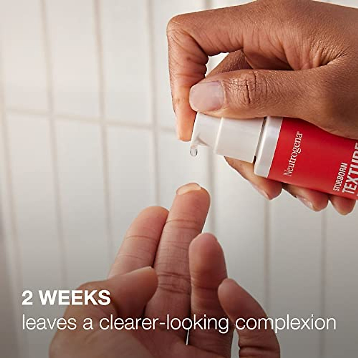 Neutrogena Stubborn Texture Resurfacing Serum With 10% Niacinamide & 4% Neoglucosamine designed for Acne-Prone, Improves Uneven Skin Tone & Refines Texture, Fragrance-Free, 1 fl. oz