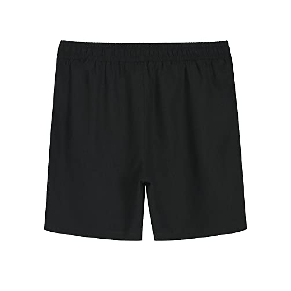 Weintee Women's 7" Inseam Plus Size Linen Shorts with Pockets 2X Black