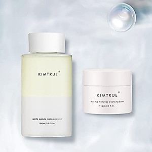 Kimtrue Gentle Eye and Lip Makeup Remover, Double Action of Water and Oil to Clean Quickly for Sensitive and all Skin type- 150ml/5 Fl OZ