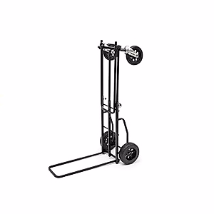 Rock-N-Roller R12STEALTH (All Terrain Stealth) 8-in-1 Folding Multi-Cart/Hand Truck/Dolly/Platform Cart/34" to 52" Telescoping Frame/500 lbs. Load Capacity, Black