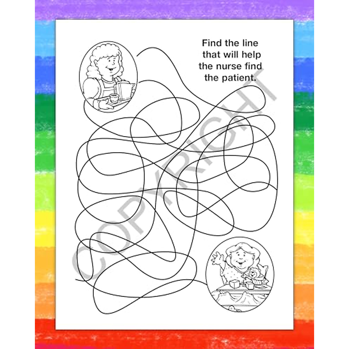 ZOCO - A Trip to The Hospital - Coloring Books (25 Bulk Pack, Without Crayons) - Hospital Supplies for Kids - Educational Games, Puzzles, Fun Activities for Kids