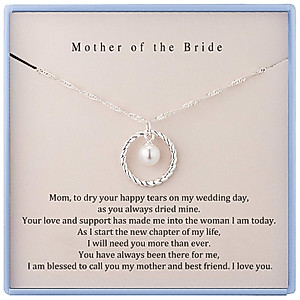 Burning Love Mother of the Bride Necklace from Bride Sterling Silver Necklace for Mother of the Bride Gifts from Groom Mothers Day Gifts for Mom Birthday Gifts Wedding Gift