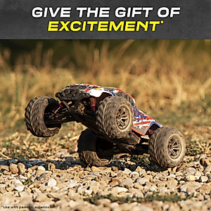 LAEGENDARY Remote Control Car, Hobby Grade RC Car 1:16 Scale Brushed Motor with Two Batteries, 4x4 Off-Road Waterproof RC Truck, Fast RC Cars for Adults, RC Cars, Remote Control Truck