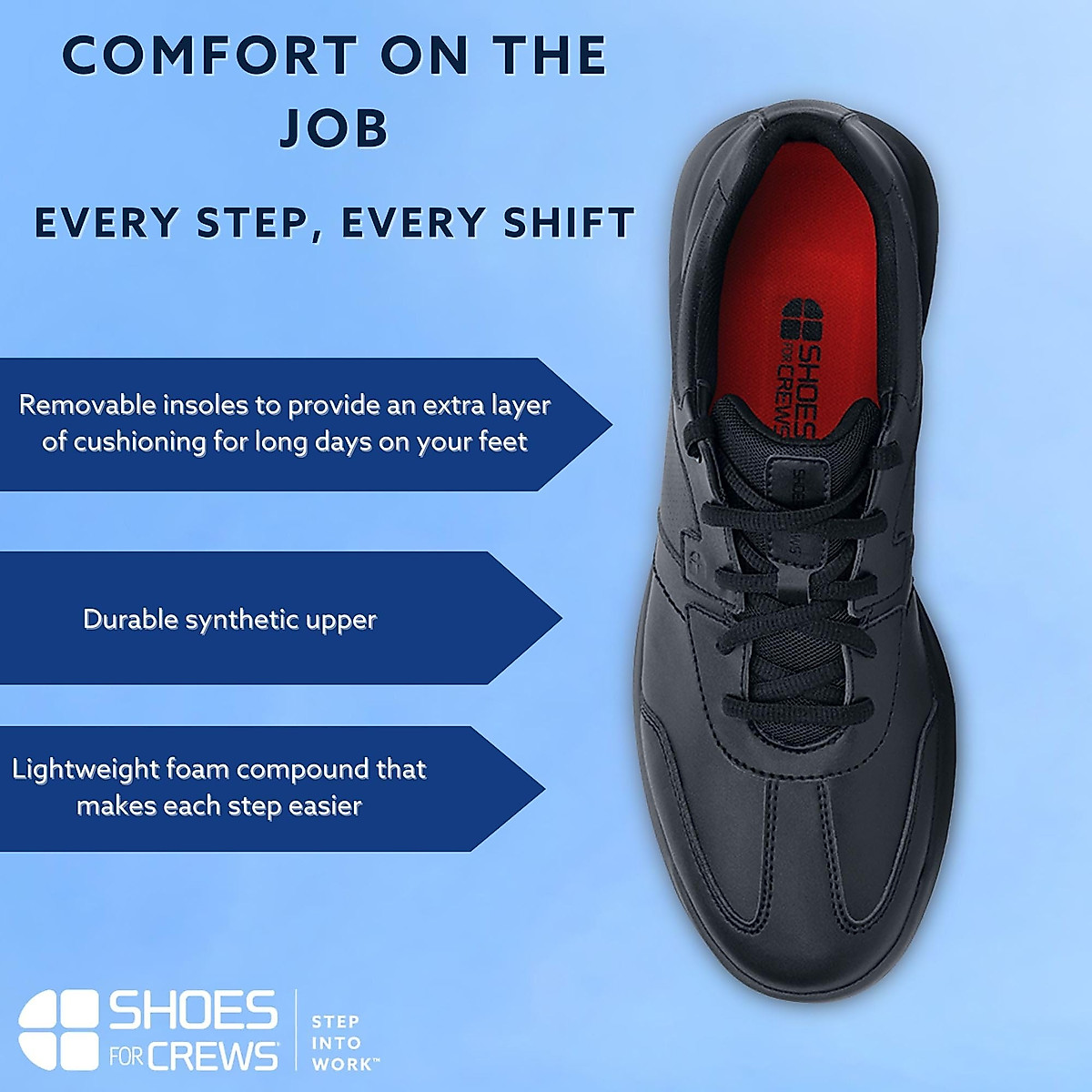 Shoes for Crews Freestyle II, Mens, Black, Size 12