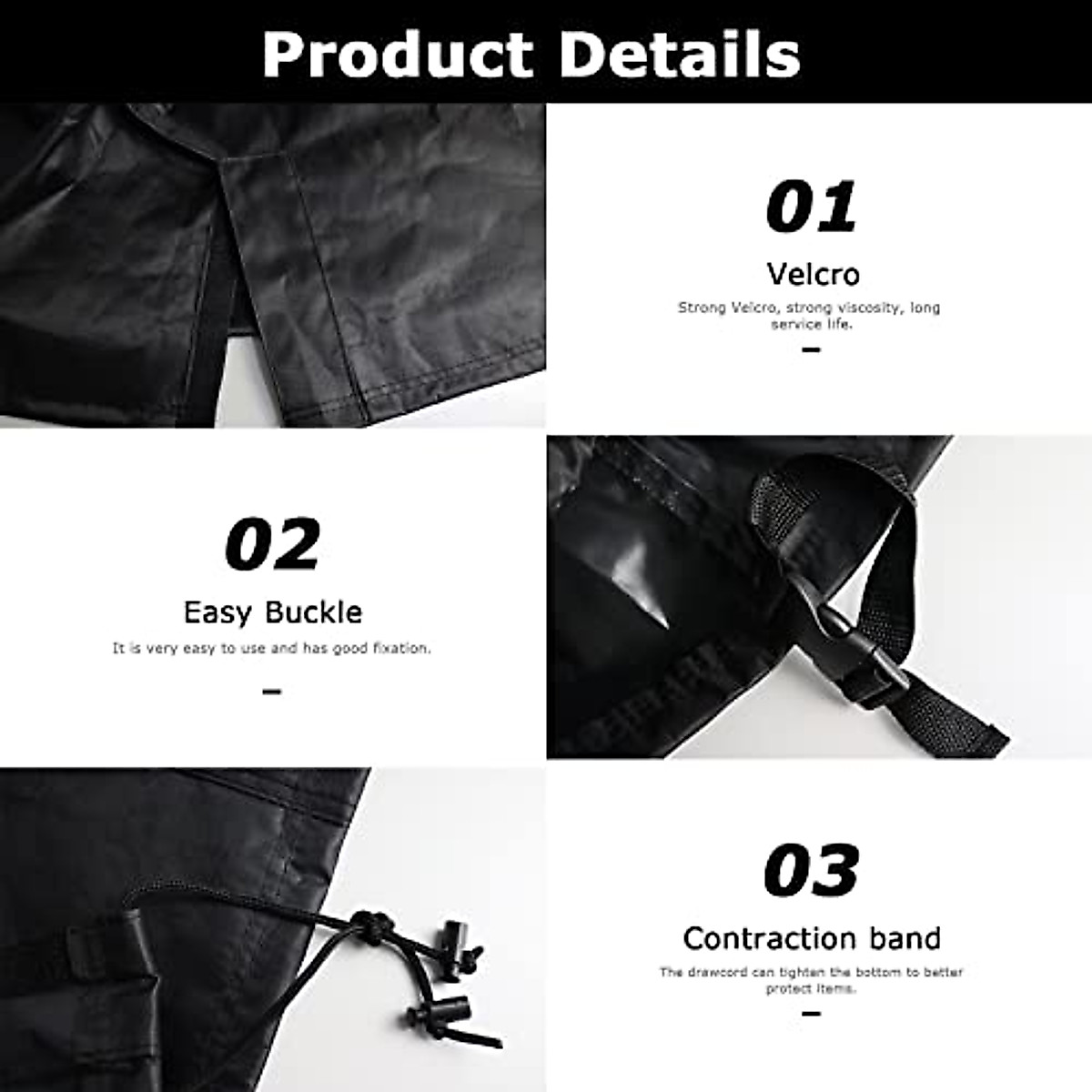 VOONKE Folding Dust-Proof Station Wagon Cover, Garden Trolley Cover, Suitable for Outdoor Station Wagon, Waterproof, Dust-Proof, Ultraviolet Resistant - 50 "Lx 20" W x 27 "H (excluding Wagon)