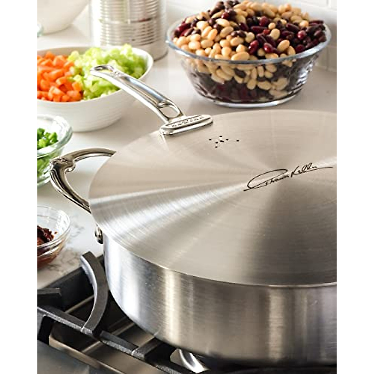 Thomas Keller Insignia by Hestan - Stainless Steel 9 Quart Rondeau, Induction Cooktop Compatible