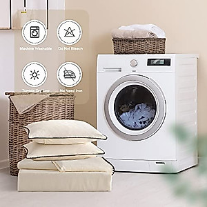 ENJOHOS Twin Size White Duvet Cover Set with Texture, Waffle Duvet Cover Woven from Smooth Silk Threads, 3 Pieces Soft Microfiber Bedding Duvet Cover Sets for All Seasons