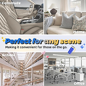 winiwo 20 oz Tumbler with Handle, Easy to Hold, Travel Coffee Mug with Screw Lid, Spill-proof, Insulated Cups, Built-in Up Down Flip, Fit Most Car Cup Holders, Commute, School, Home, Office