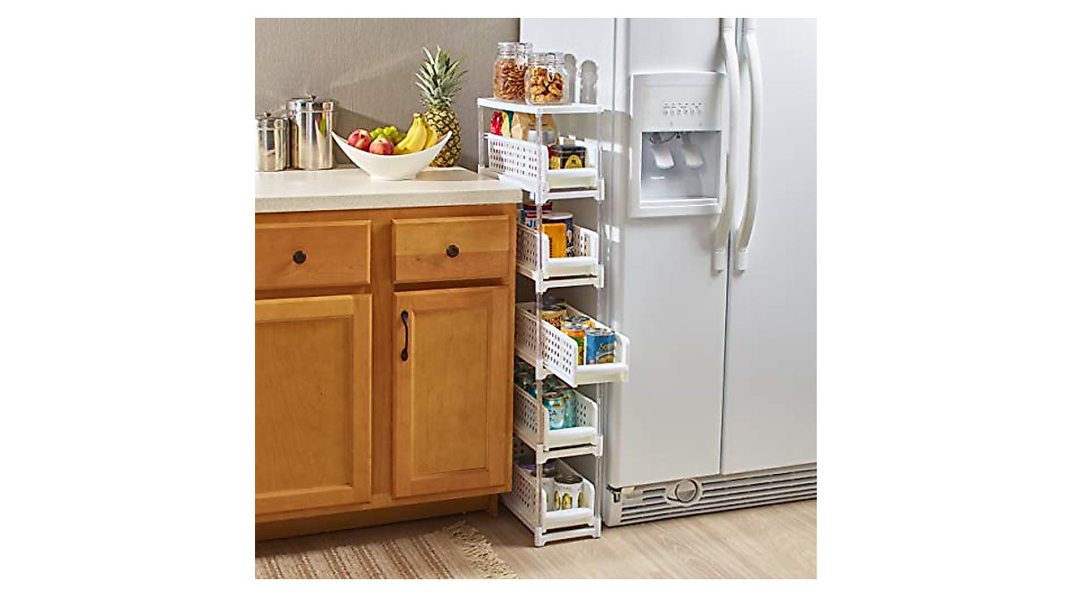 Slim Kitchen Storage with 5 Drawers for Tight Spaces | Organize Today