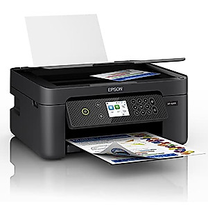 Epson Expression Home XP-4205 Wireless Color Inkjet All-in-One Printer, Black - Print Copy Scan - 2.4" Color Display, 10.0 ppm, 5760 x 1440 dpi, Auto 2-Sided Printing, Voice Activated