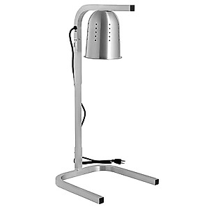 Kratos Bulb Warmer, One Bulb Heat Lamp, Silver, 120V, 250 Watts, Countertop Food Warmer for Restaurants (31M-001)