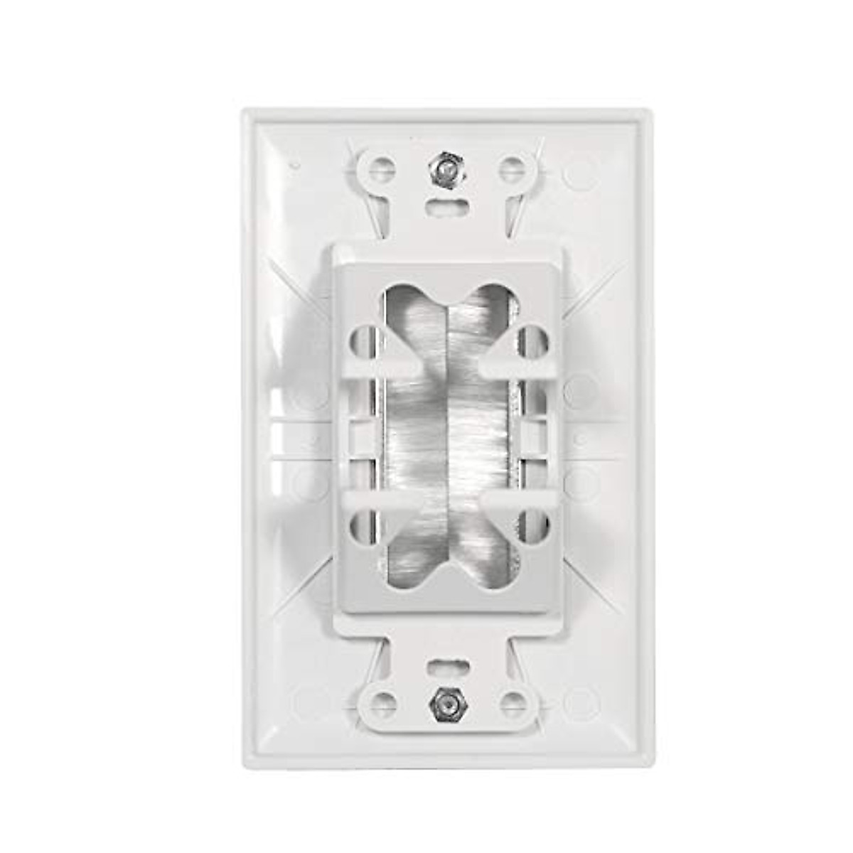 Legrand - OnQ HDMI In-Wall Connection Kit for Cable Management, Cable Pass Through Strap Conceals Cabling Behind the Wall, White, 2 Count, HT2000WHV1