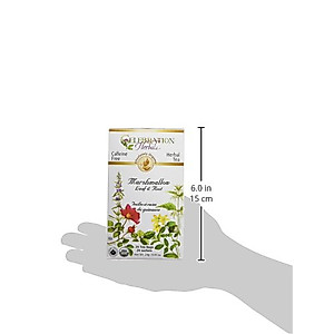 CELEBRATION HERBALS Marshmallow Leaf & Root Organic 24 Bag, 0.02 Pound