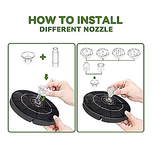 Solar Fountain with Remote Control, 3.5W Solar Powered Pump for Bird Bath with LED Lights, Outdoor Fountain for Garden, Pond, Pool, Fish Tank