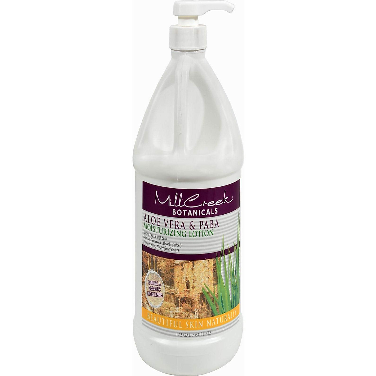 Mill Creek Botanicals Moisturizing Lotion Aloe Vera & Paba, 64 Oz