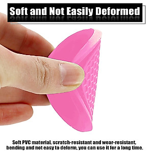 4 PCS Honeycomb Anti Slip Silicone Car Coasters, Universal Auto Fixed Tea Coaster (Pink)