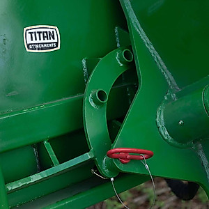Titan Attachments 12" Rotating Tree Shear Attachment 5" Cylinder for JD Hook and Pin Loaders