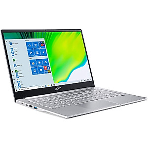acer 2021 Swift 3 Laptop 14"" FHD 1920 x 1080 LED-Backlit AMD Ryzen 7 5700U 8-Core 8GB LPDDR4 2TB SSD Wi-Fi 6 Windows 10 Pro Bluetooth 5.2 Backlit Keyboard 720p HD Camera, Fingerprint, Pure Silver