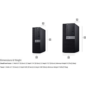 Dell Optiplex 7060 SFF Desktop i5-8500 UP to 4.10GHz 16GB DDR4 New 1TB NVMe M.2 SSD Wireless Keyboard Mouse Built in WiFi BT Dual Monitor Support Win10 Pro (Renewed)