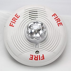 System Sensor PC2WH 2-Wire Horn/Strobe Ceiling Mount Alarm, 12/24V, White