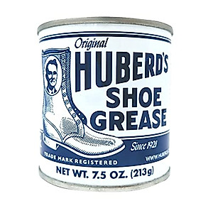 Huberd’s Shoe Grease, 7.5oz: Waterproofs, Softens, Conditions Leather. Protects Shoes, Boots, Sporting Goods, Saddle & Tack. Restores Dry, Cracked, Scratched Leather. Small Batched since 1921!