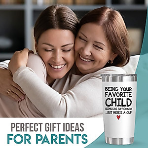 Father's Day Gifts For Dad, Mother's Day For Mom, Grandpa, Grandma Birthday, Christmas, Mothers Day, Father's Day Gifts, New Father Gifts For Men, New Mom Gift For Women, 20 Oz Stainless Steel Tumbler