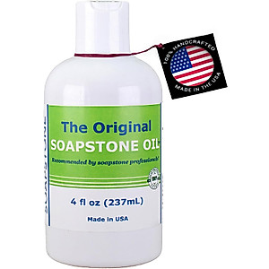 The Original Soapstone Oil ™ - Food Safe Blend of Natural Oils Soapstone - Kitchen Countertop Cutting Board Finish Wax - Organic Safe Less Frequent Oiling (4 oz)