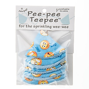 Pee Pee Teepee Emoji 5 Pieces Baby boy Pee Shield Babyboy Essentials peepeeeteepee Baby boy Diaper Cover for Boys Teepee Pee Shield Pee Covers